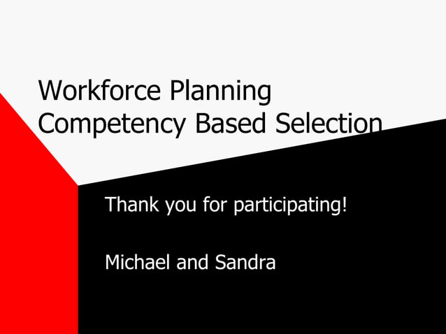 Competency Based Selection Presentation | PPT