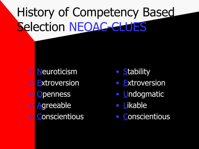 Competency Based Selection Presentation | PPT