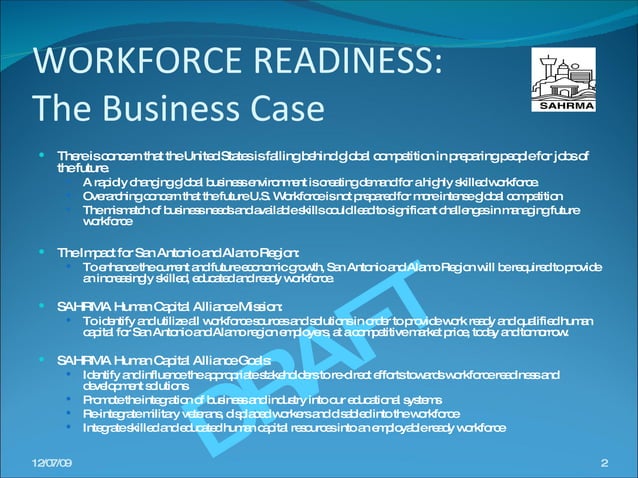 Workforce Readiness Rev 1 13 09 | PPT