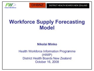 Workforce Supply Forecasting Model | PPT
