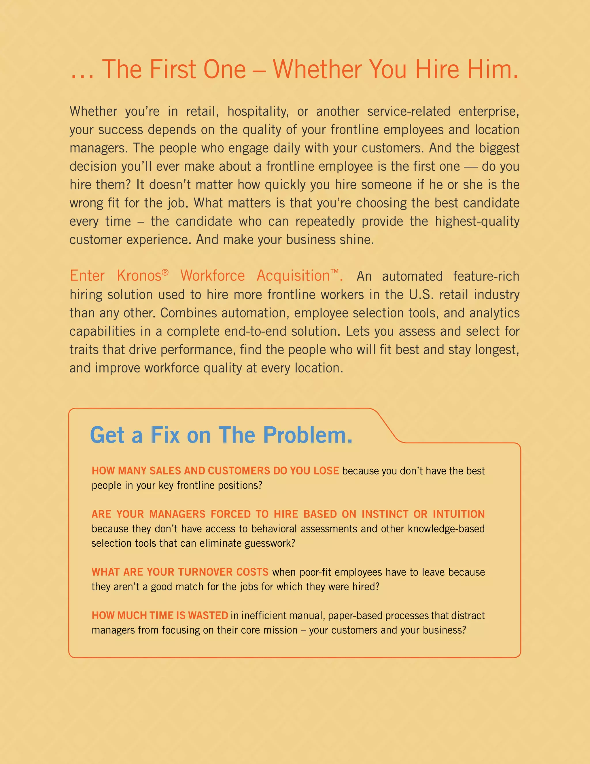 Workforce Acquisition.Brochure | PDF | Human Resources | Business