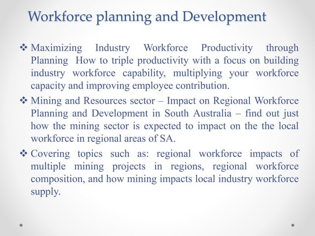 Workforce planning Development, resources and tools | PPT