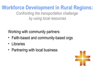 Workforce development in rural regions | PPT