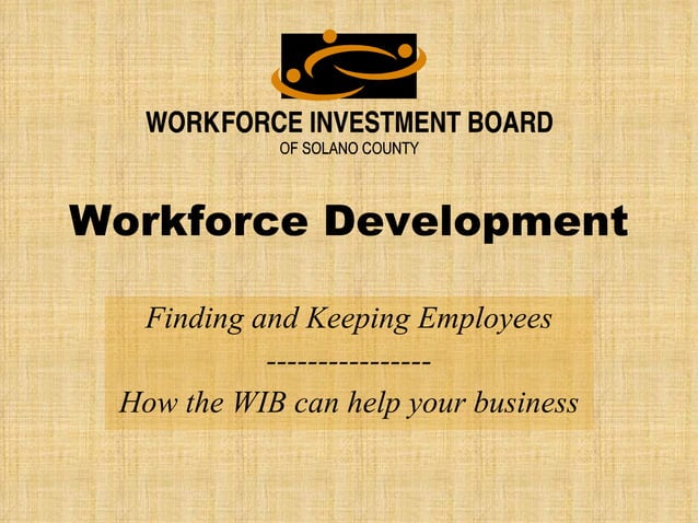 Workforce Development Ppt | PPT