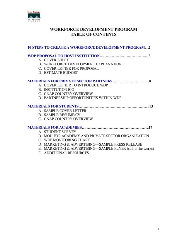 Workforce Development Program toolkit august04 workforce-development-program-toolkit-august04