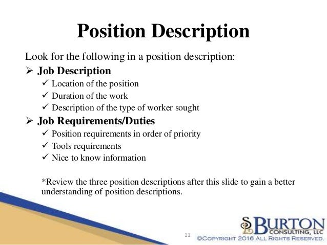 Workforce Development: Understanding Your Position and Your Knowledge…