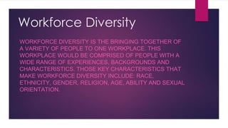 Workforce diversity | PPT