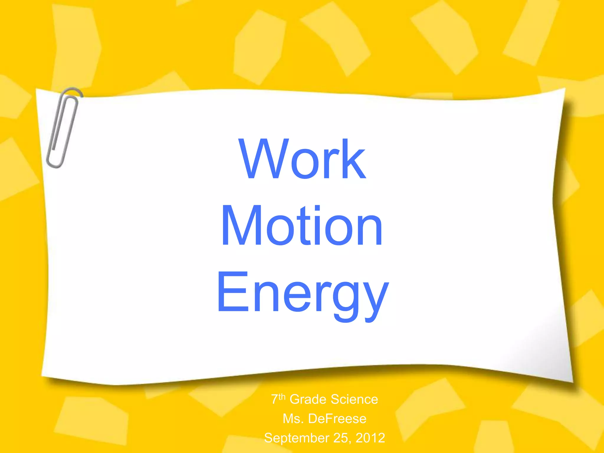 Work force energy ppt final wiki | PPT