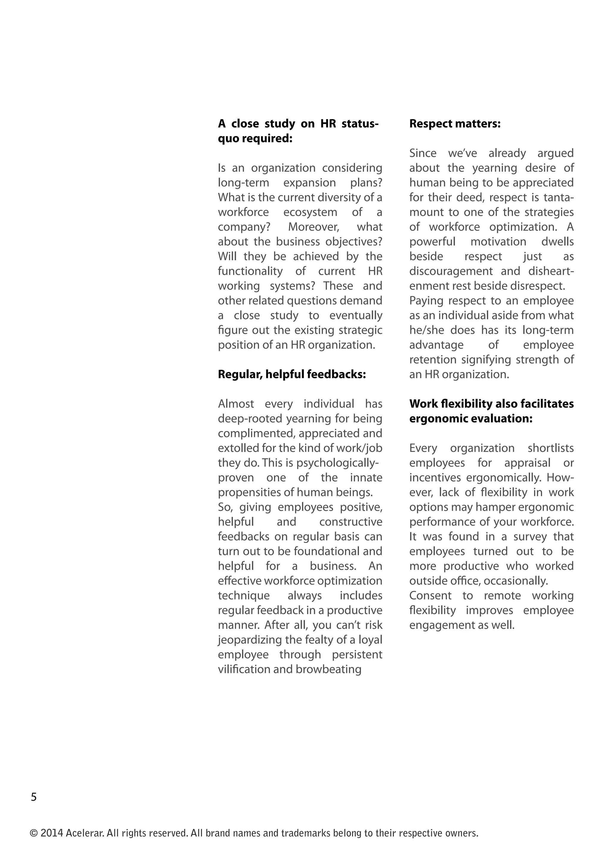 Workforce optimization strategies to improve employee productivity | PDF