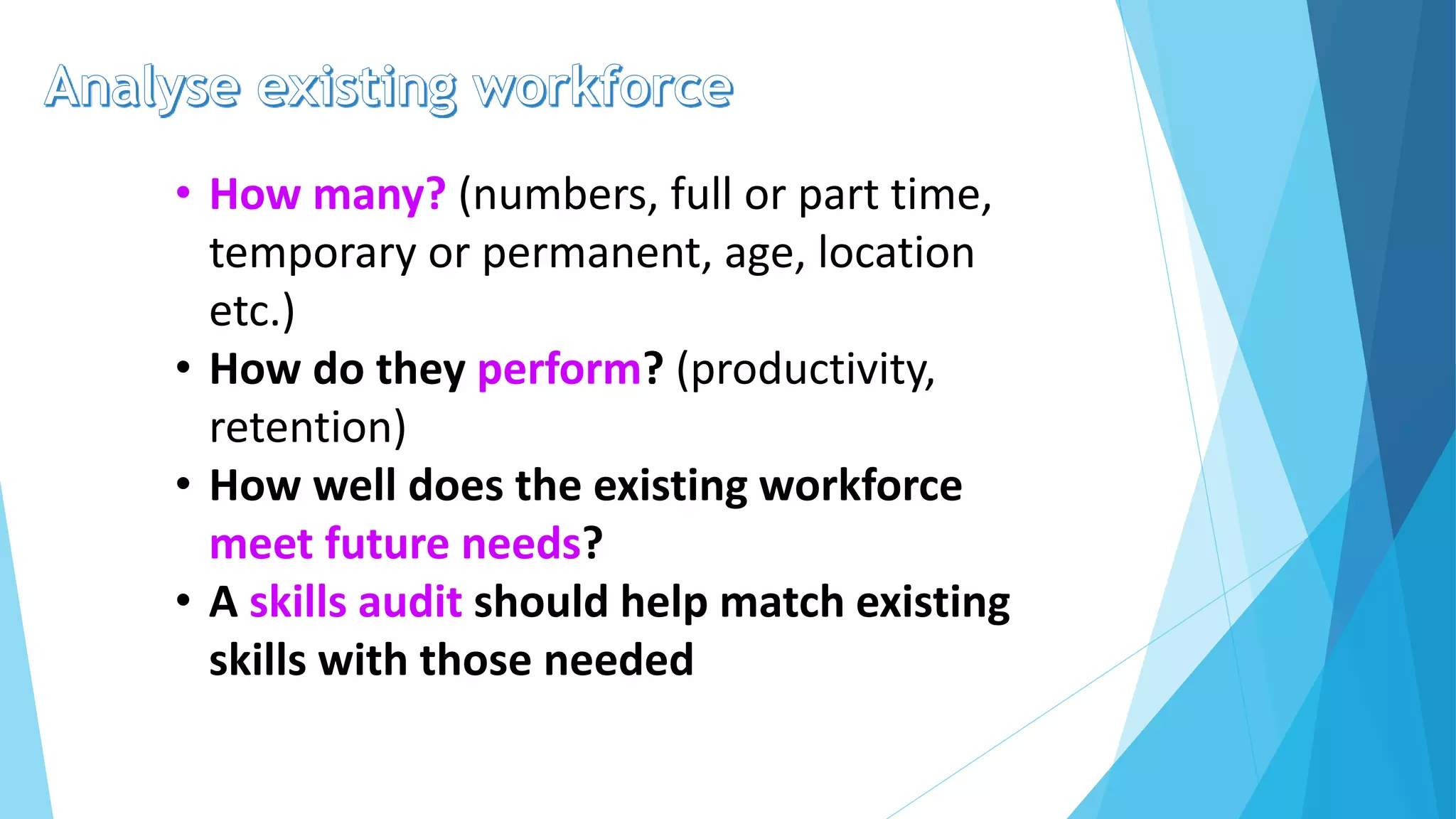 Workforce Planning (Process, Labour Shortage, Excess Labour) | PPT