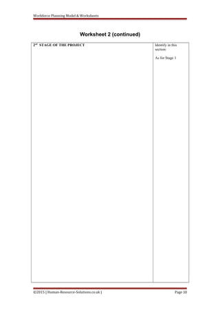 Workforce planning model | DOC