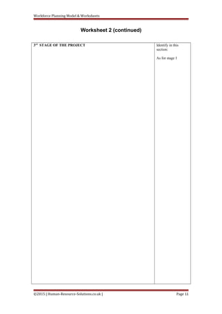 Workforce planning model | DOC