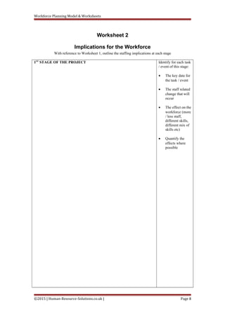 Workforce planning model | DOC