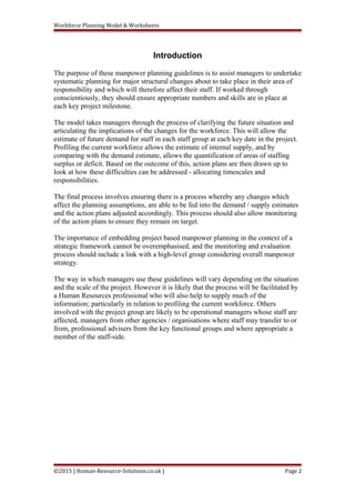 Workforce planning model | PDF