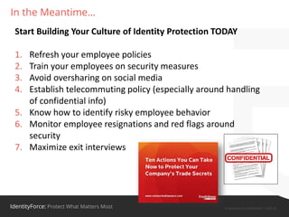 BUILDING A CULTURE OF IDENTITY PROTECTION FOR YOUR EMPLOYEES | PDF