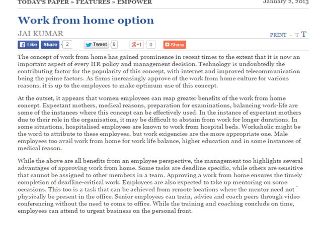 Work from home | PPT