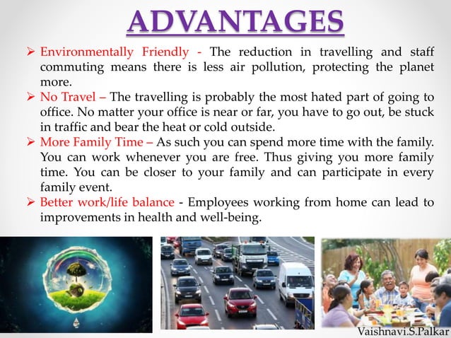 Work From Home Advantages and Disadvantages | PPTX | Remote Working ...