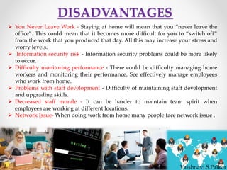 Work From Home Advantages and Disadvantages | PPTX