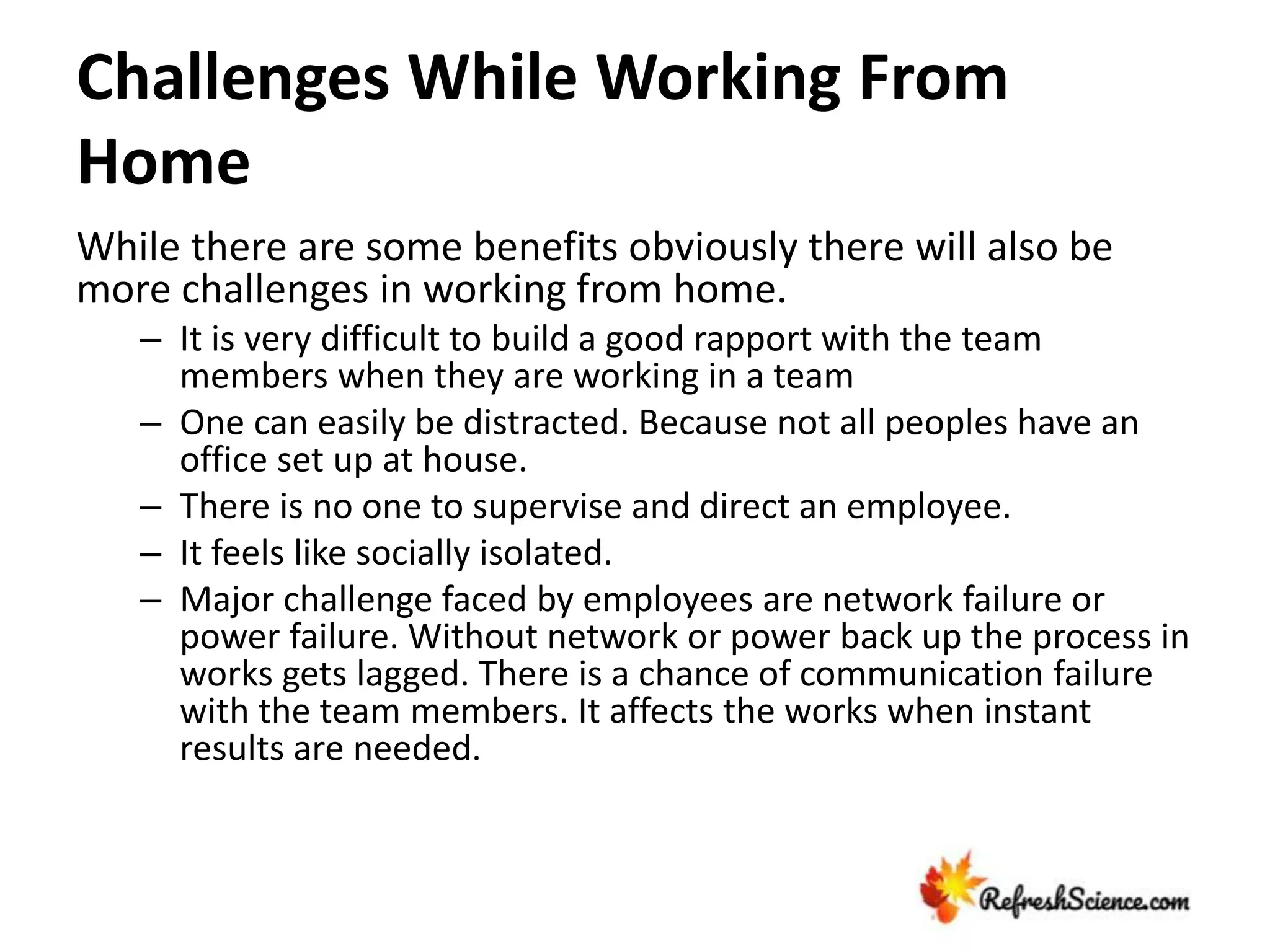Work From Home Benefits And Challenges.pptx
