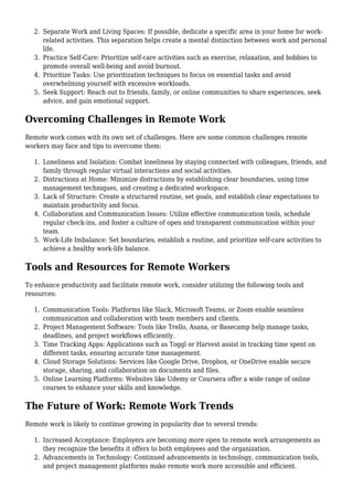 Work from Home Jobs: A Comprehensive Guide | PDF