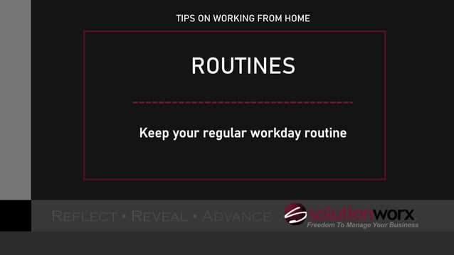 Tips On Working From Home | PPTX
