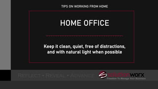 Tips On Working From Home | PPTX