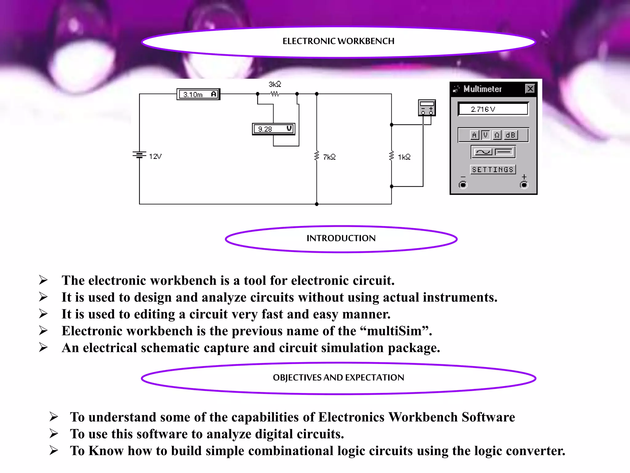 Electronic Workbench - R.D.Sivakumar | PPTX