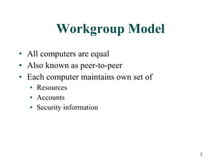 Workgroup vs domain | PPT