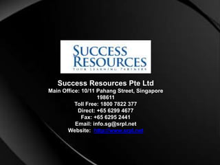 Work Hard For Your Money - Success Resources Richard Tan | PPT