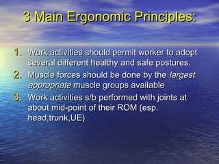 Work & health management - ergonomics | PPT