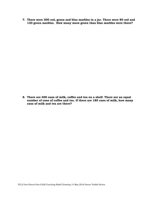 Workheet p3 problem sum | PDF