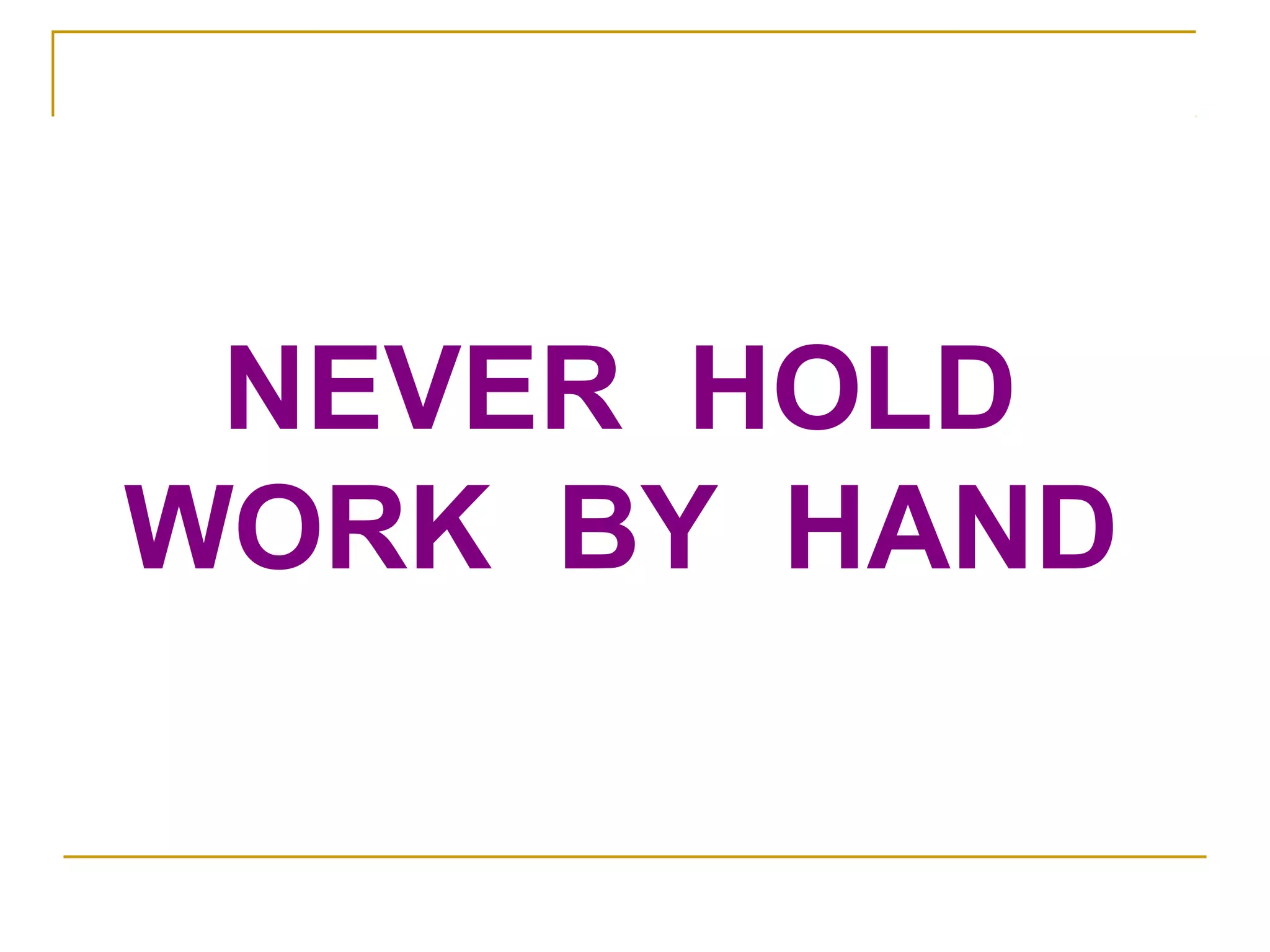 Work holding on drill press | PPT