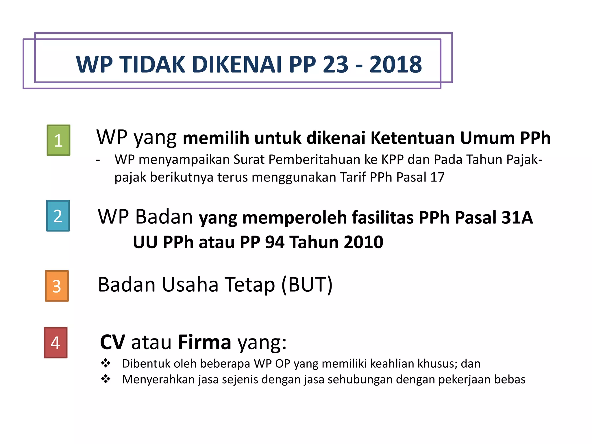 Workhop pp no 23 tahun 2018 | PPT