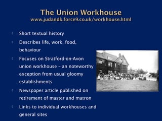 Workhouses presentation | PPT