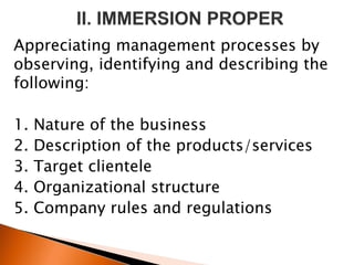 SHS- Work immersion | PPTX