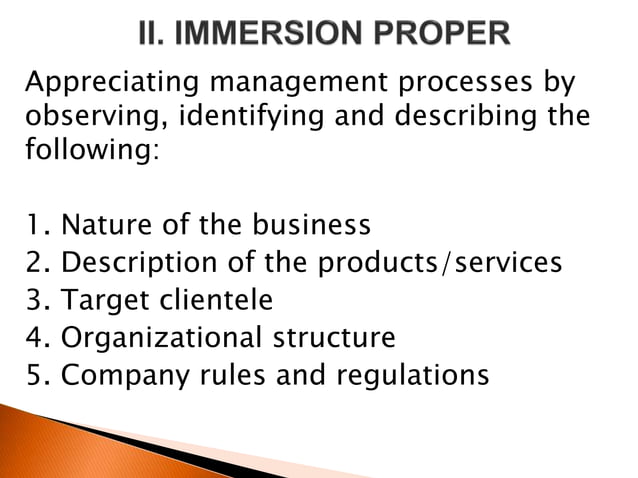 SHS- Work immersion | PPTX