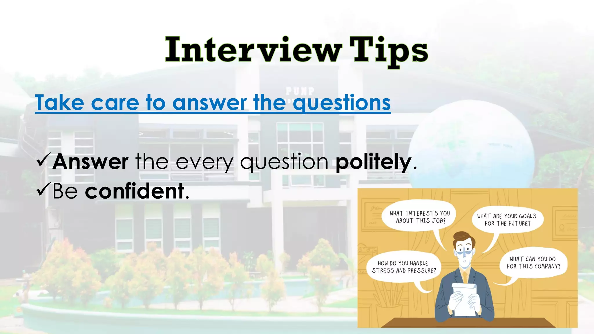 Work immersion interveiw tips | PDF