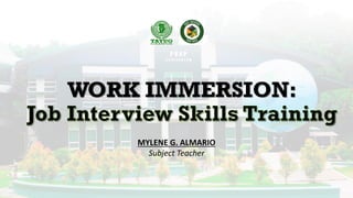 Work immersion interveiw tips | PDF