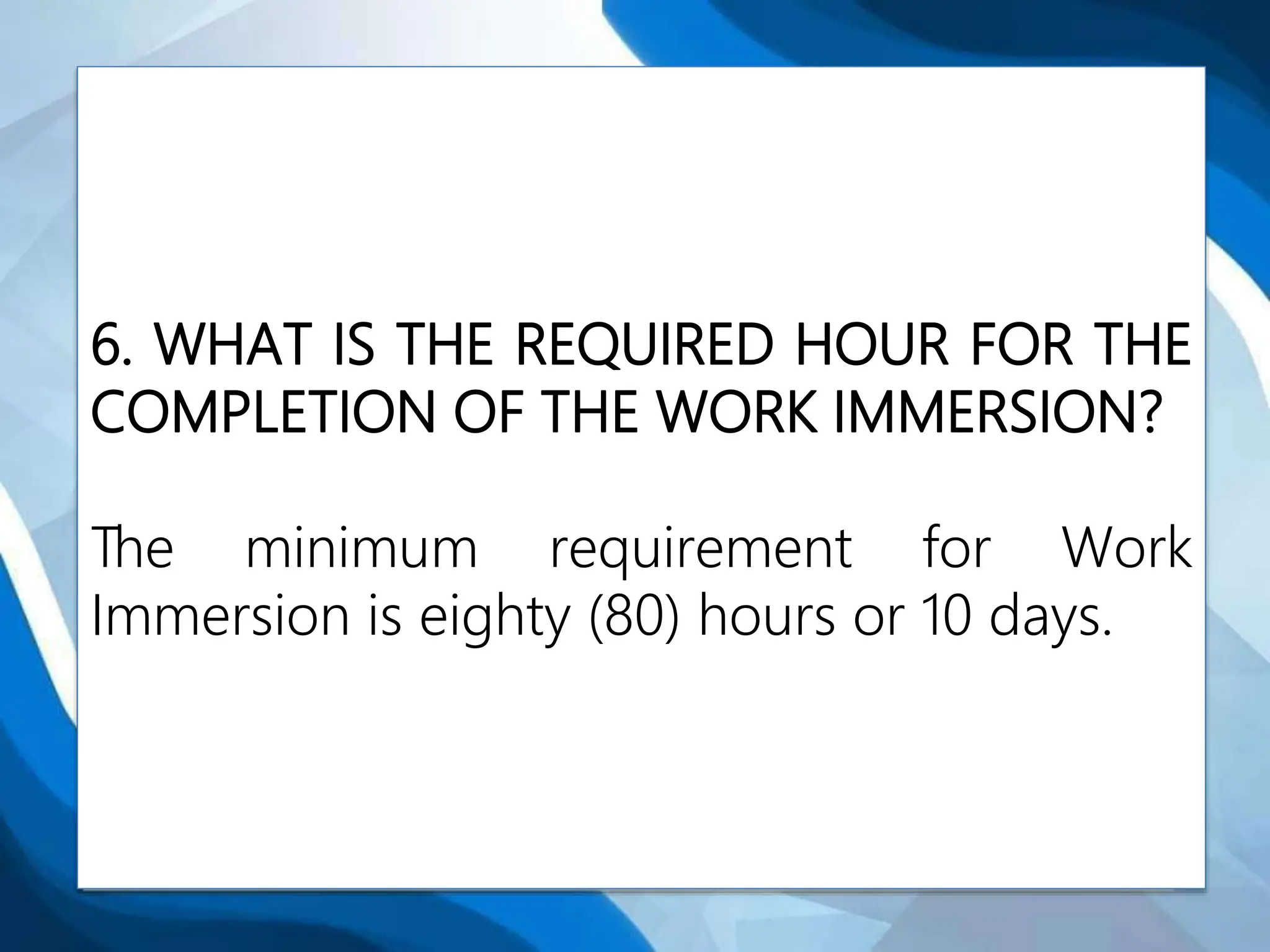 WORK IMMERSION ORIENTATION OF SHS STUDENTS.pptxptx | PPTX