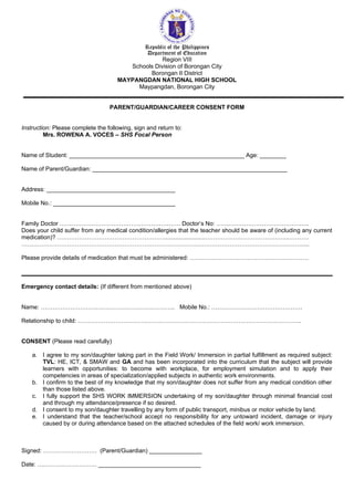 Template Work Immersion PARENT CONSENT.docx