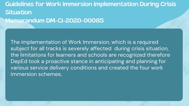 Work Immersion Presentationwork Immersion Pptx