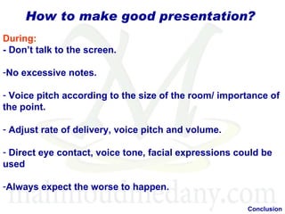 How to make good presentation? | PPT
