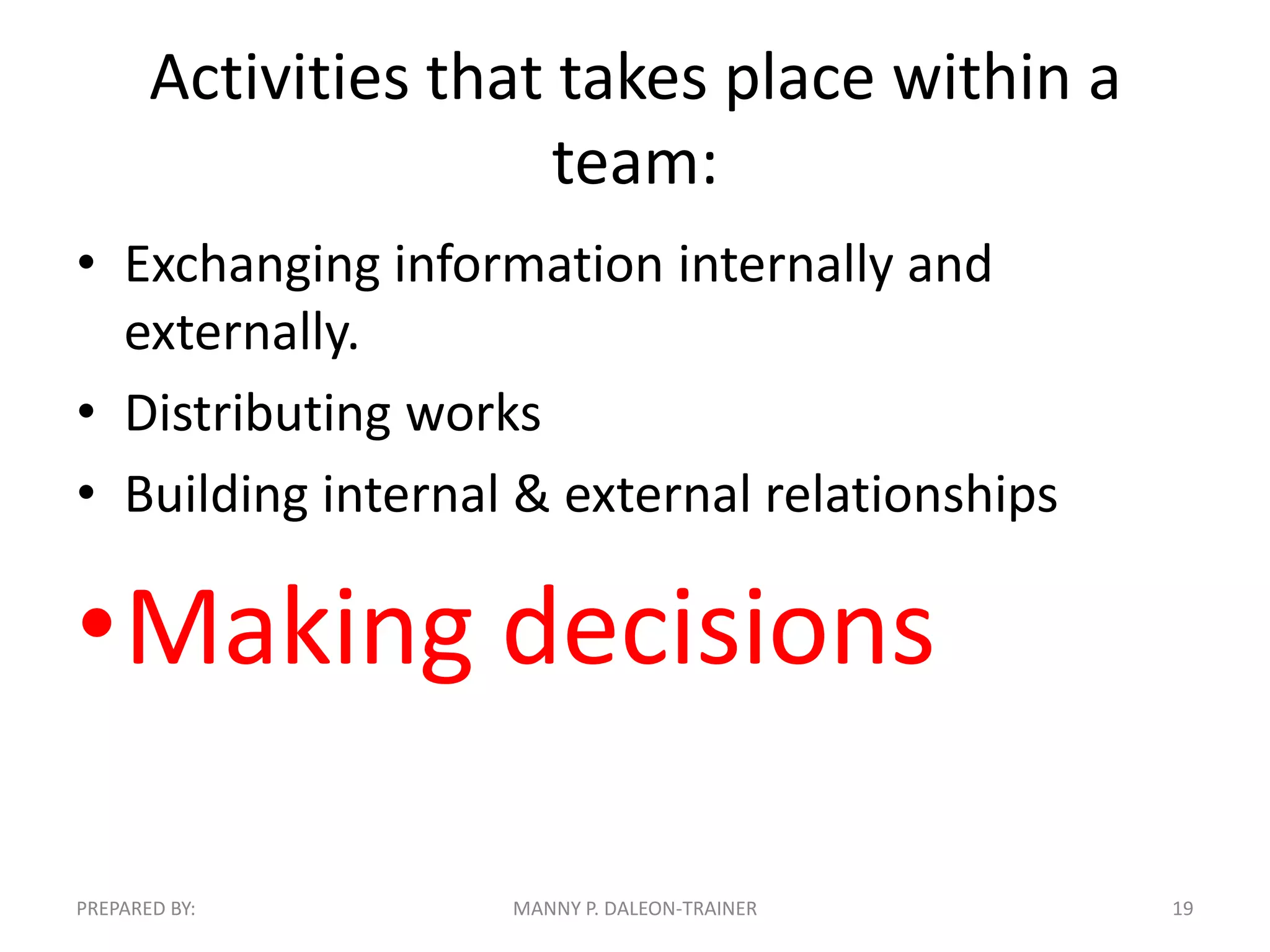 Work in a team environment | PPT