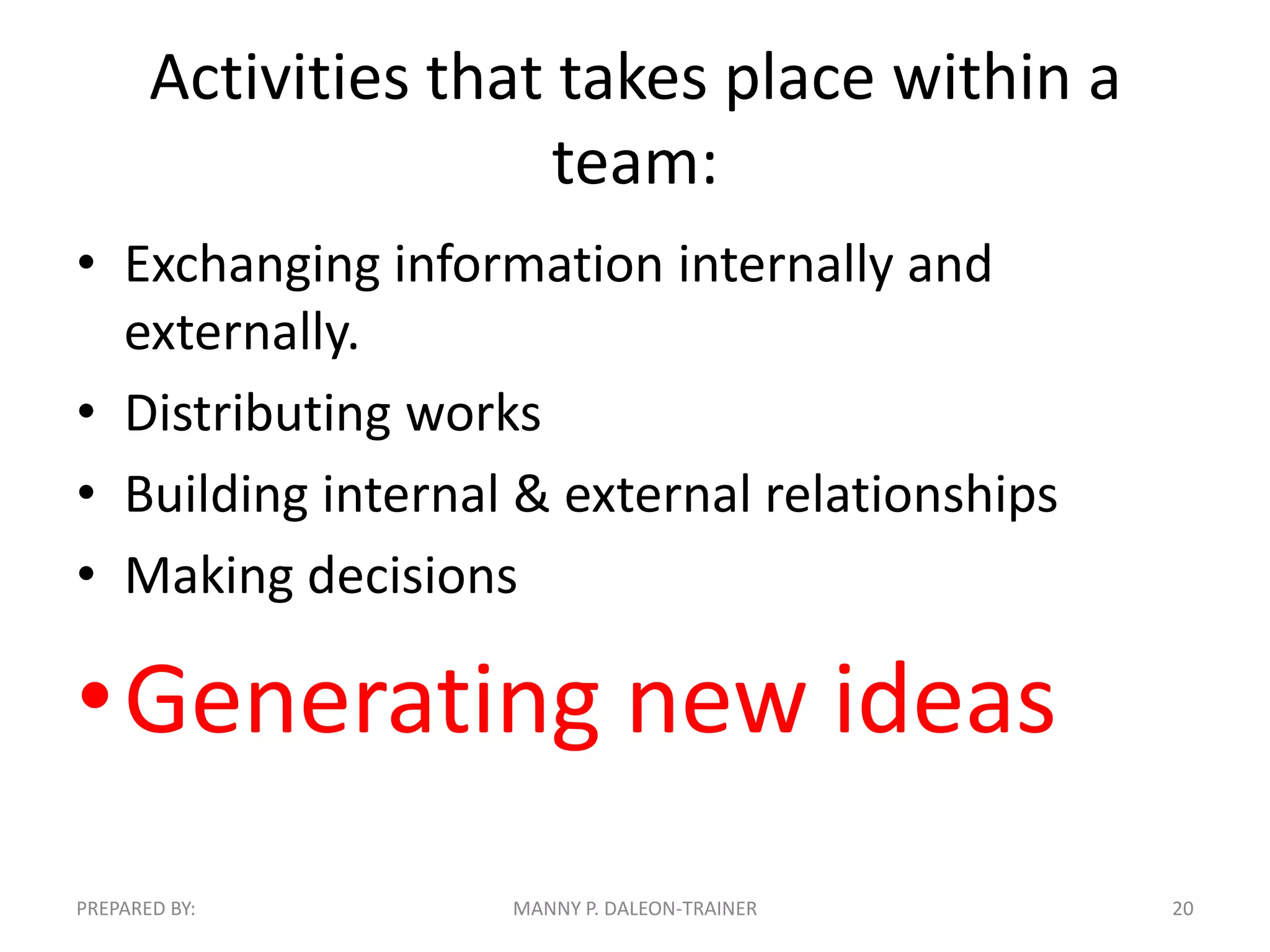 Work in a team environment | PPT
