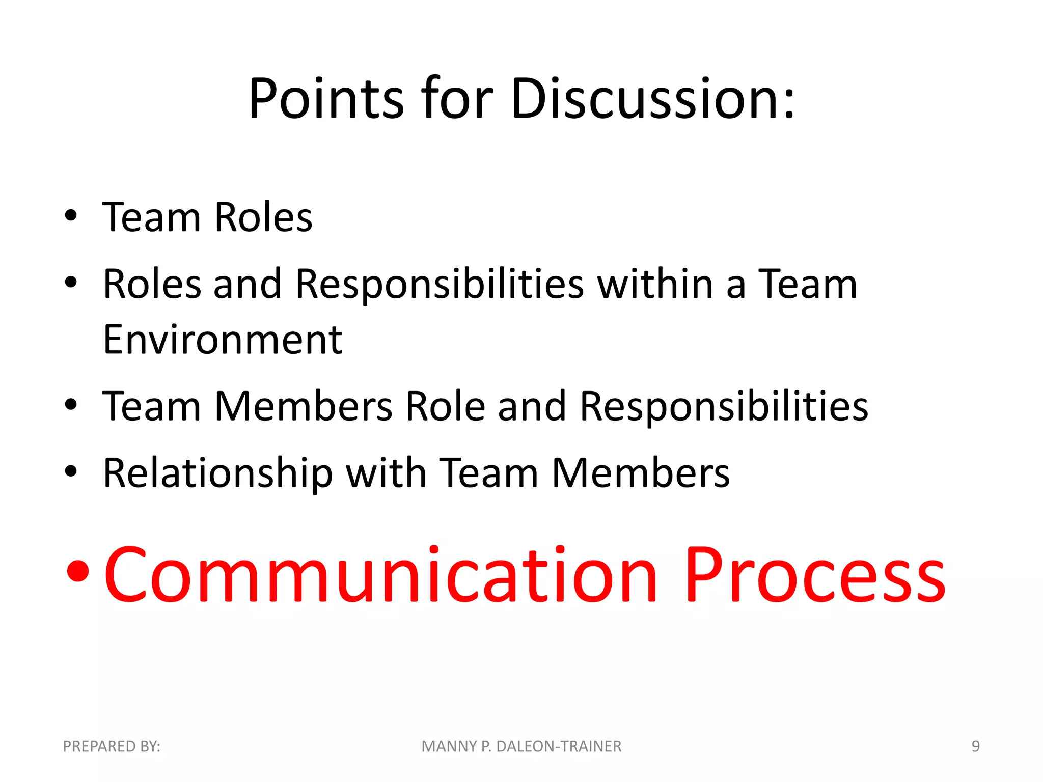 Work in a team environment | PPT