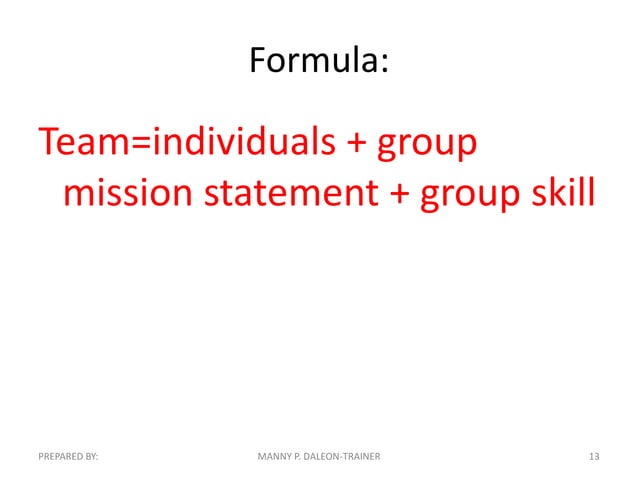Work in a team environment | PPT