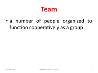 Work in a team environment | PPT
