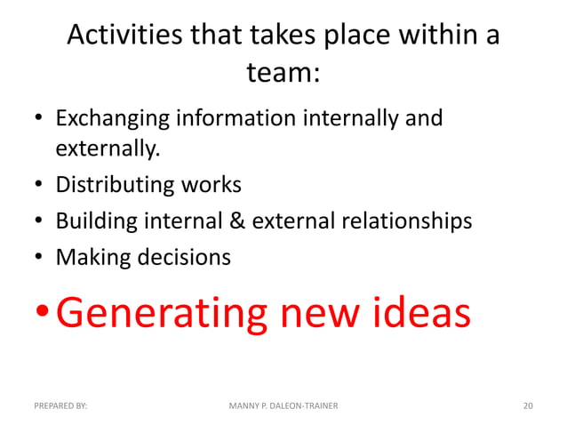 Work in a team environment | PPT