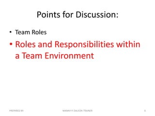 Work in a team environment | PPT