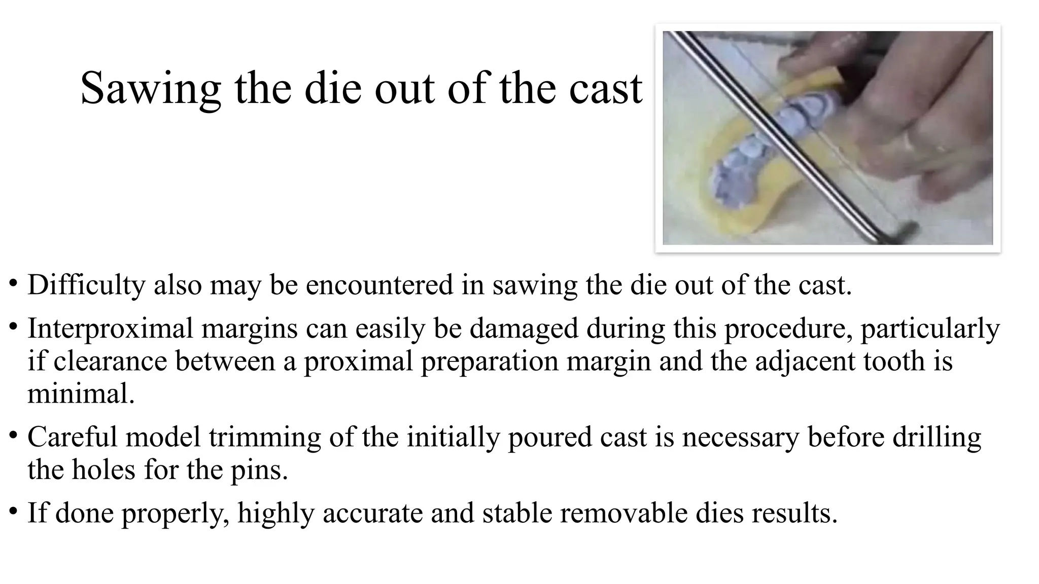 Working casts and Dies in fixed dental prosthesis | PPTX